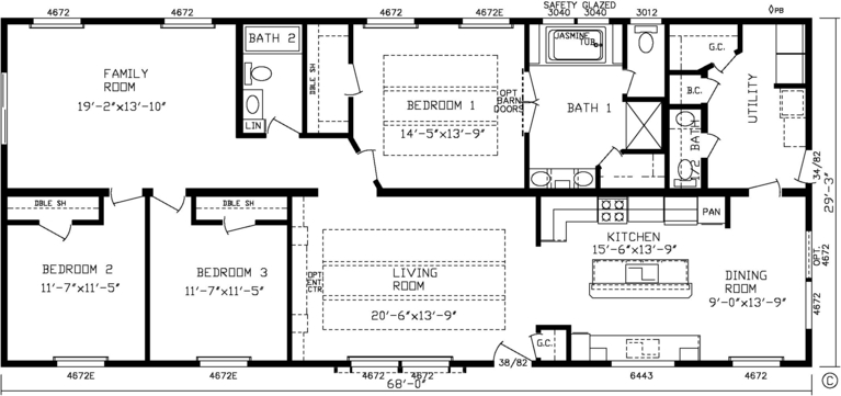 The Freedom XL Modular 185032M Modular Home from Friendship Homes, a ...