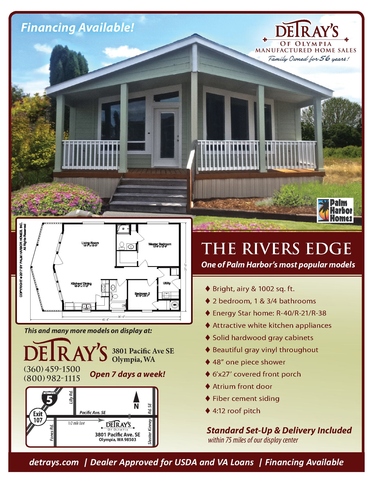 DeTray's LLC Olympia WA - a Cavco Homes dealer/builder