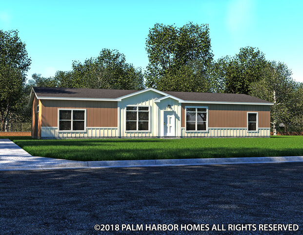 3 Bed Manufactured Home (Double-wide) for Sale - Vintage Farmhouse 32643C