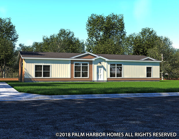 3 Bed Manufactured Home (Double-wide) for Sale - Vintage Farmhouse 32643C