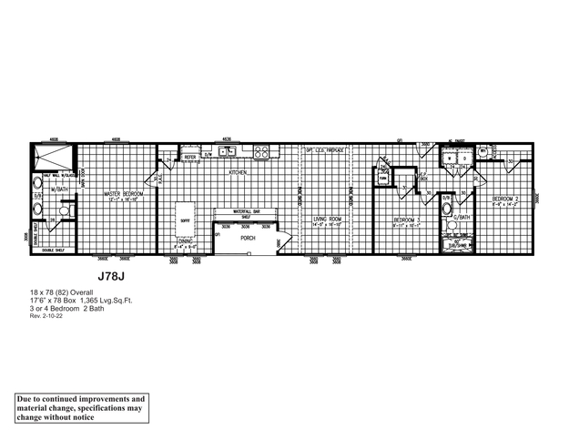 3 Bed Manufactured Home in Huntsville TX - Juniper J78J Meridian Prime ...