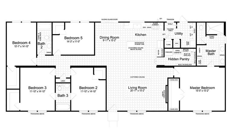 El Rancho V 32765A Manufactured Home from Cavco - Austin, Pearland, TX ...