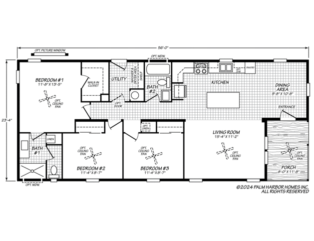 Sanibell II 24563A Modular or Manufactured Home from Palm Harbor Homes ...