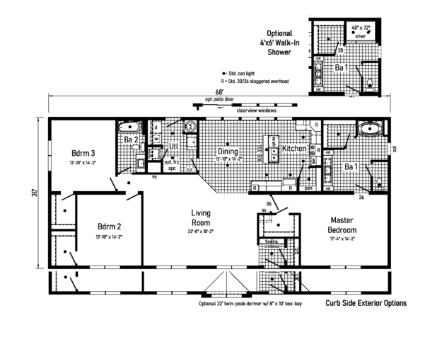 3 Bed Modular Home (Ranch) for Sale - Blue Ridge Limited 2 32683B