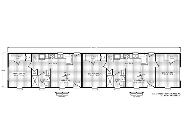 Blue Ridge Duplex Manufactured Home from Cavco - Rocky Mount