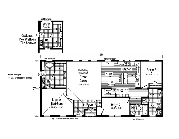 3 Bed Manufactured Home (Ranch) for Sale - Ultra 10 28603B