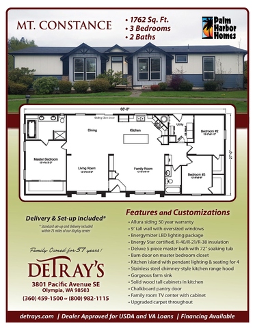 DeTray's LLC, Olympia, WA | Manufactured, Modular and Mobile Homes