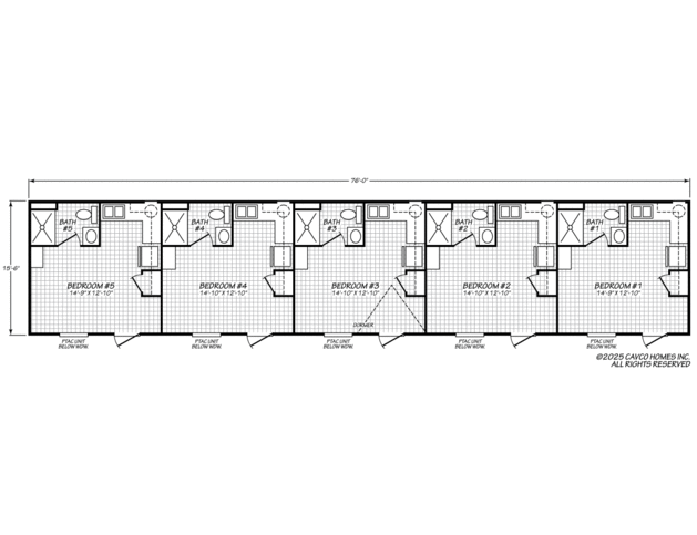 5 Bed Manufactured Home (Single-wide) for Sale - Americana 16765K
