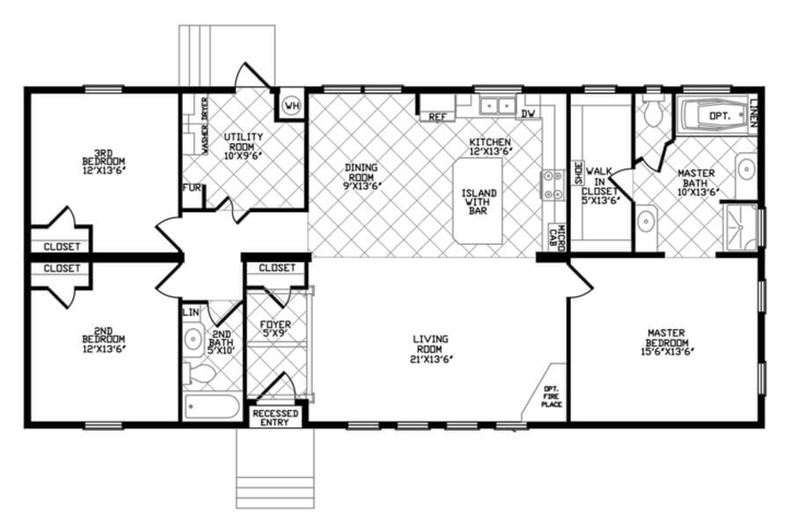 GE64/Fob pricing GE 64 Manufactured Home from Solitaire Homes, Fort ...