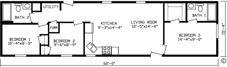 3 Bed Manufactured Home (Single-wide) for Sale - 193516 193516