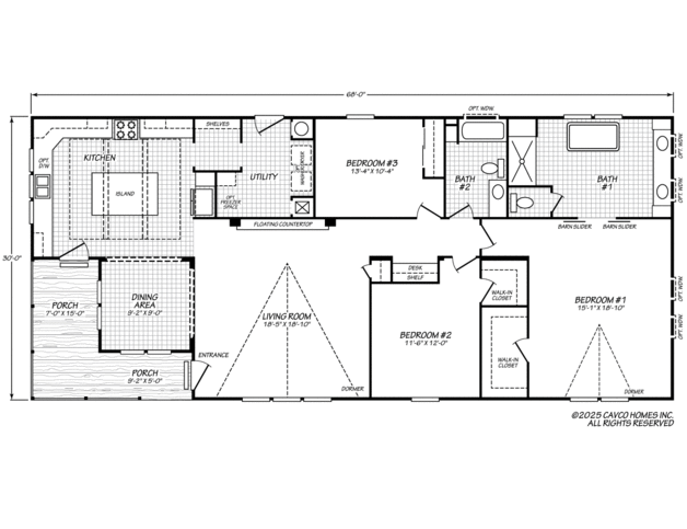 Ranch House 30683R Manufactured Home from Cavco - Millersburg, Belfair ...