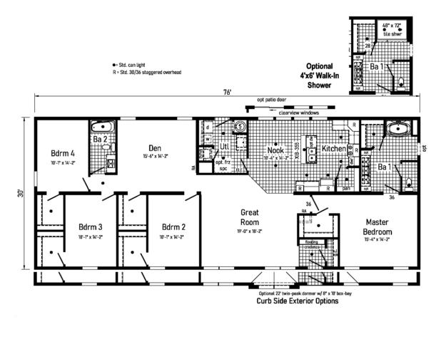 4 Bed Modular Home (Ranch) for Sale - Blue Ridge Limited 2 32764A