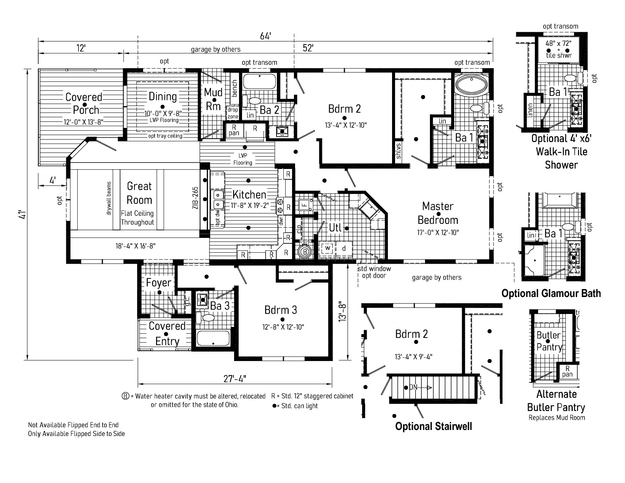 3 Bed Modular Home (Triple-wide) for Sale - Ultra 3 42623A