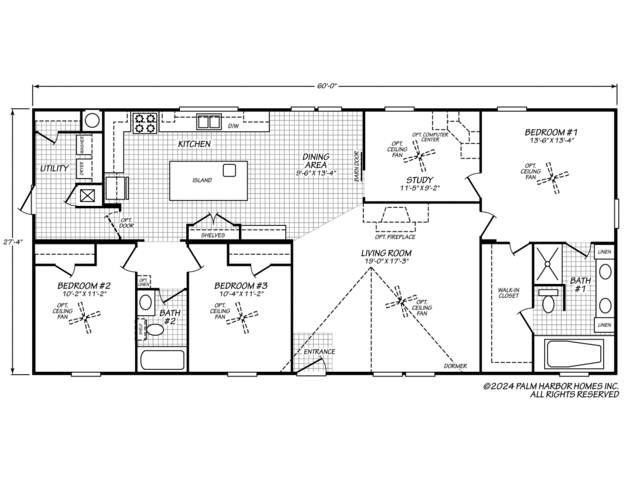 Pecan Valley Keystone 28603P Manufactured Home from Palm Harbor Homes ...