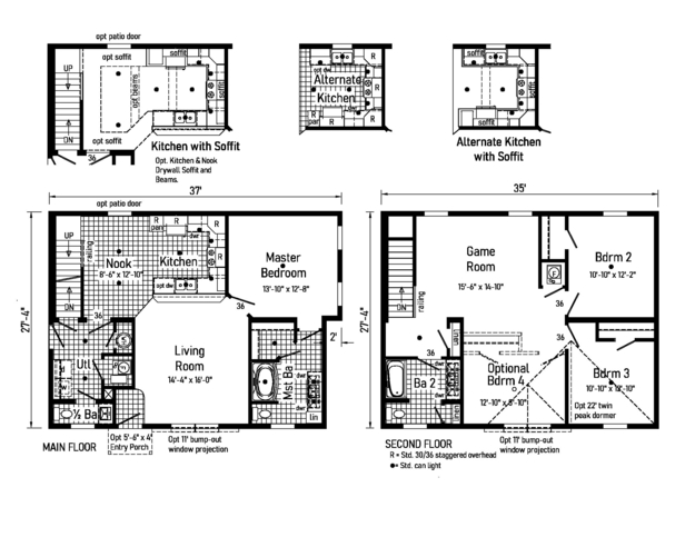 3 Bed Modular Home (Quad-wide) for Sale - Redwood 32373AM