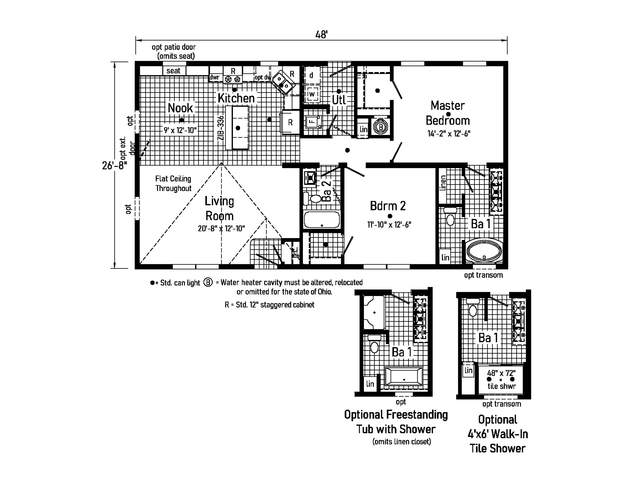 2 Bed Manufactured Home (Double-wide) for Sale - Northport 28482A