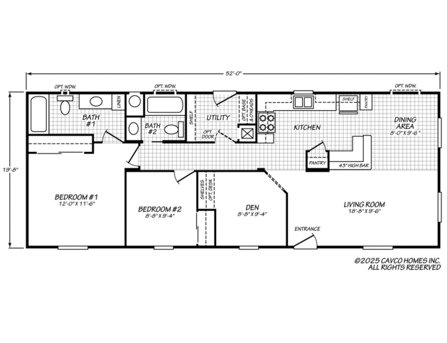 2 Bed Manufactured Home (Double-wide) for Sale - Canyon Lake 20522F