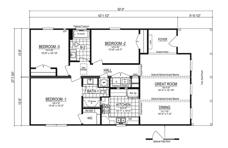 Bayview Ranch Modular Home from Nationwide Homes, a Cavco Company