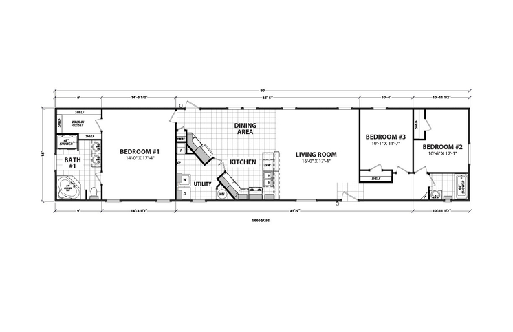Solitaire 18803A Manufactured Home from Cavco - Presidio