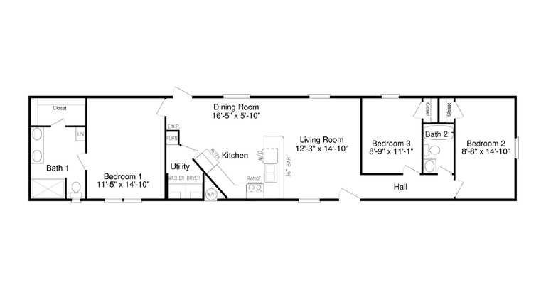 Solitaire 16723A Manufactured Home from Cavco - Presidio