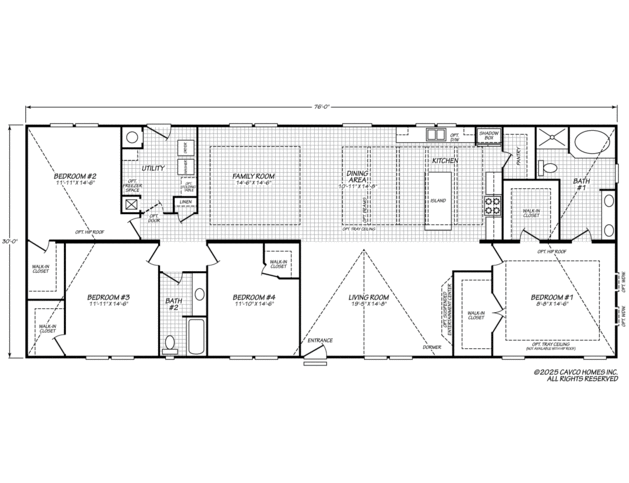 Ranchero Grande 30764H Manufactured Home from Cavco - Millersburg ...