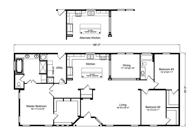 3 Bed Manufactured Home (Double-wide) for Sale - Winchester Bay 30683A