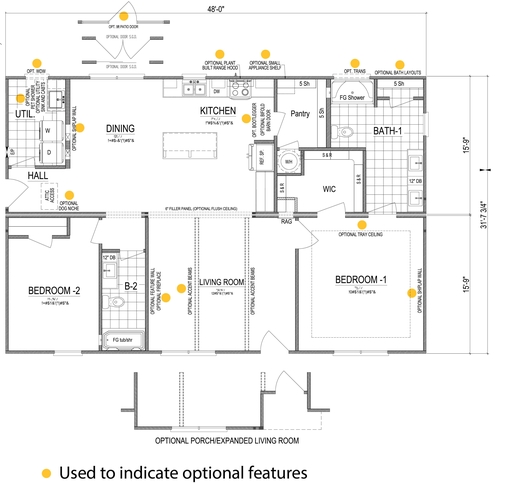 Heartland IV XL Ranch Modular Home from Cavco - Martinsville