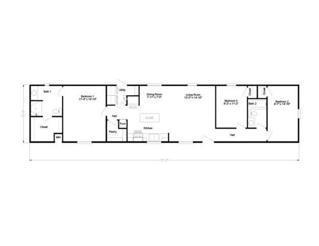 The General- by Solitaire Homes 16723A Manufactured Home from Solitaire ...