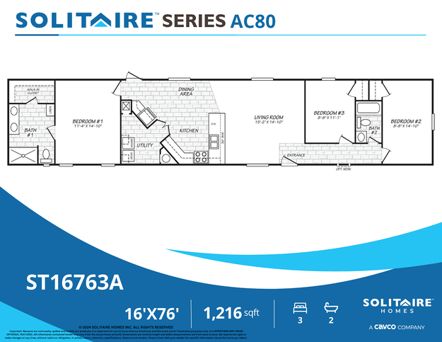 3 Bed Manufactured Home in Tulsa OK - Solitaire Gatlin - SOLD 16763A