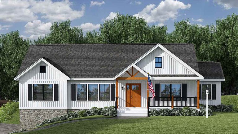 Farmhouse III Ranch Modular Home from Cavco - Martinsville, a Cavco Company