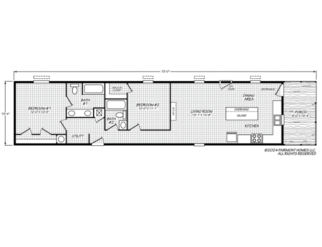 2 Bed Manufactured Home (Single-wide) for Sale - Carson 24532