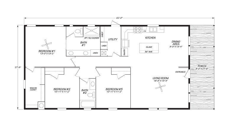 Eden 28623A Manufactured Home from Cavco